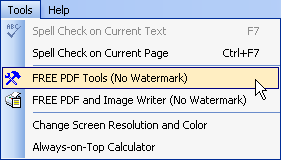 How to work with Tools Menu in PDFill PDF Editor